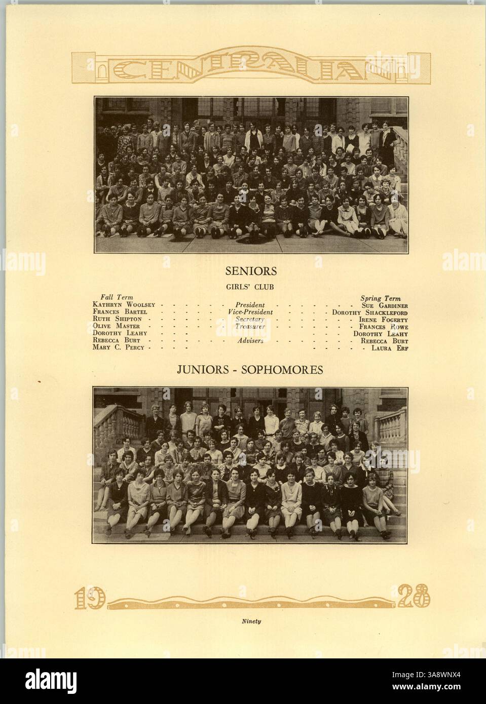 The 1928 edition of the Centralian yearbook from Central High captures ...