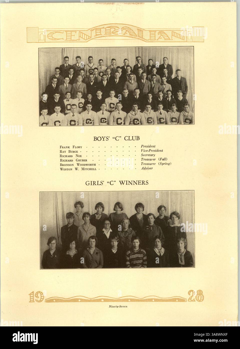 The 1928 Centralian yearbook captures the achievements and events at ...
