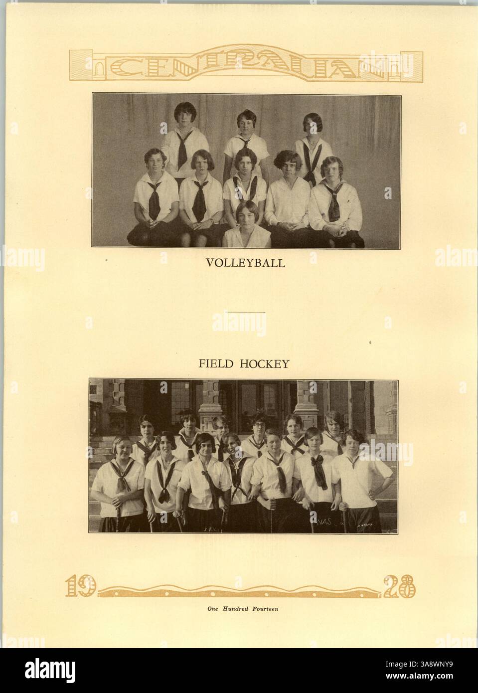 The 1928 Centralian yearbook from Central High School documents the ...