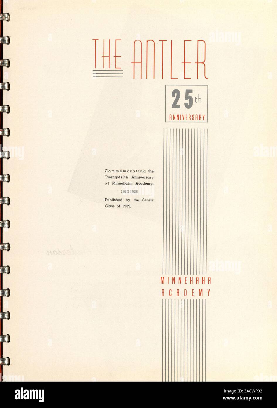 The Antler yearbook from 1939 documents the highlights of Minnehaha Academy's academic and ...
