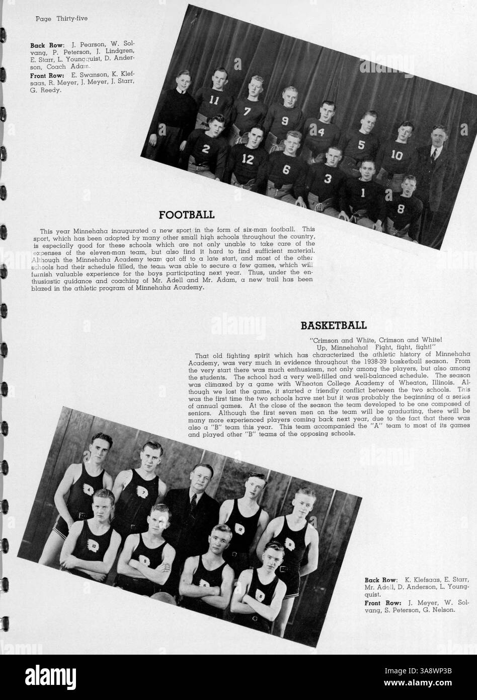 This edition of the 1939 Antler yearbook documents the accomplishments of Minnehaha Academy's ...