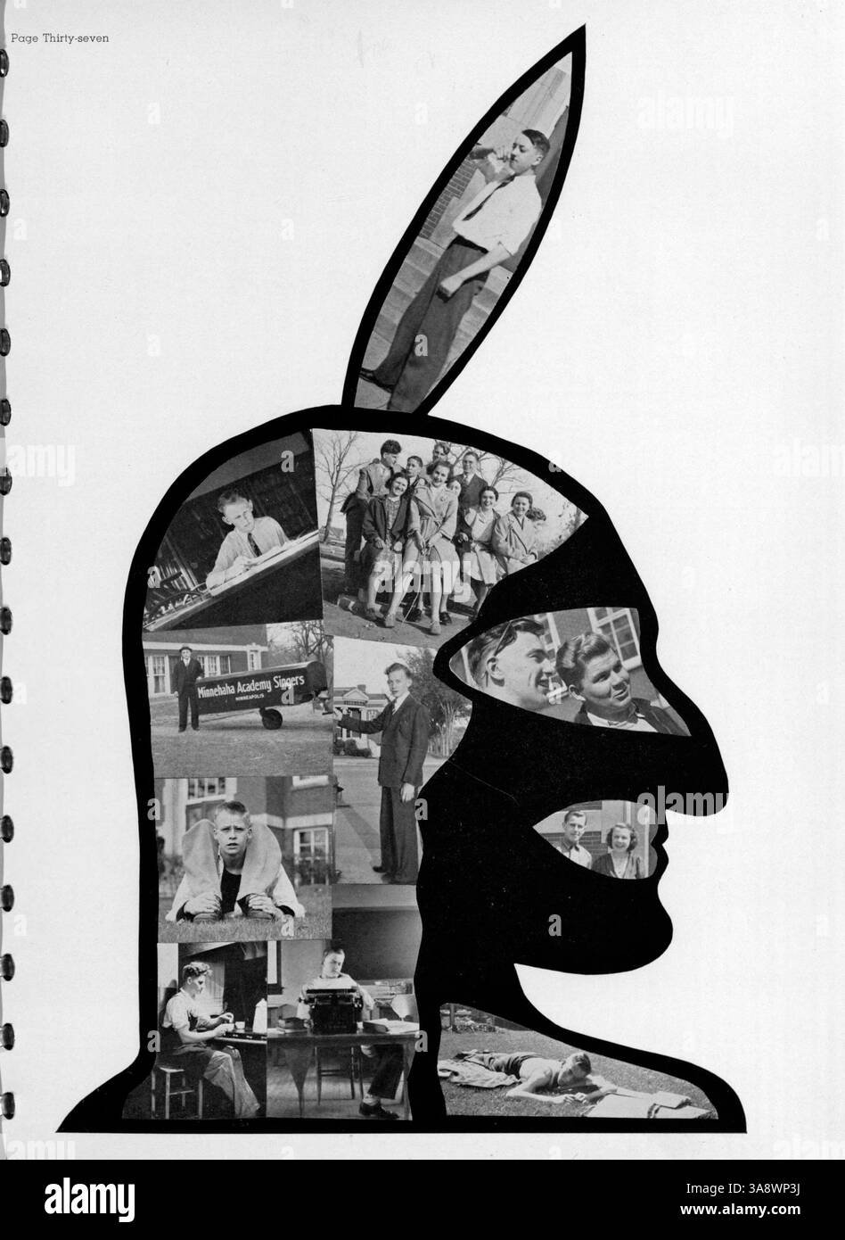The 1939 Antler yearbook from Minnehaha Academy captures the highlights of the 1938-1939 school ...