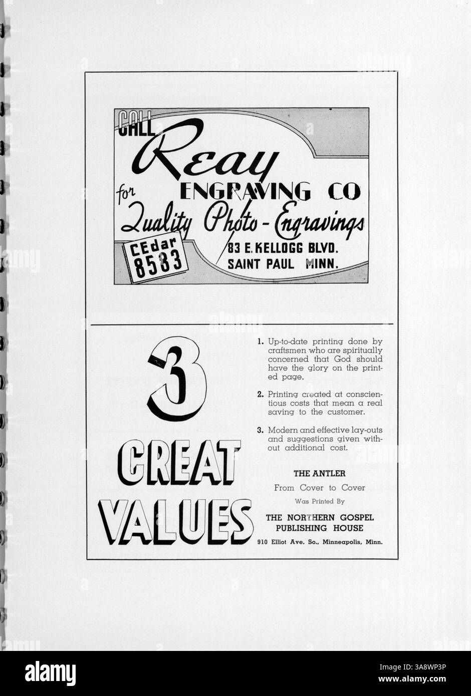 The 1939 antler yearbook from minnehaha academy provides a snaps hi-res stock photography and ...