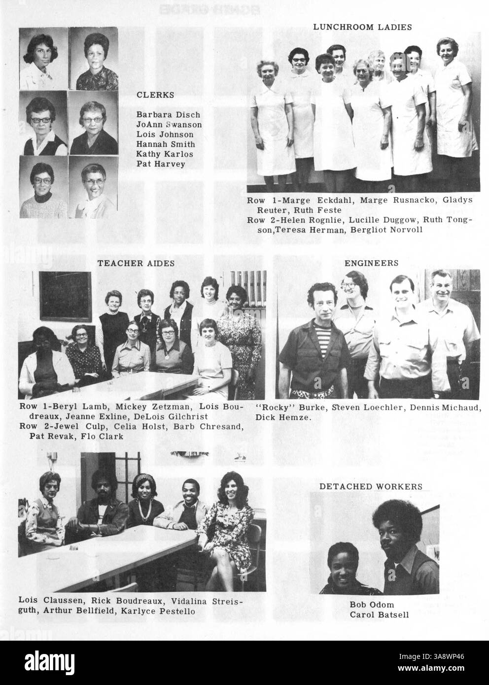 This 1974 yearbook from Ramsey Junior High School features portraits ...