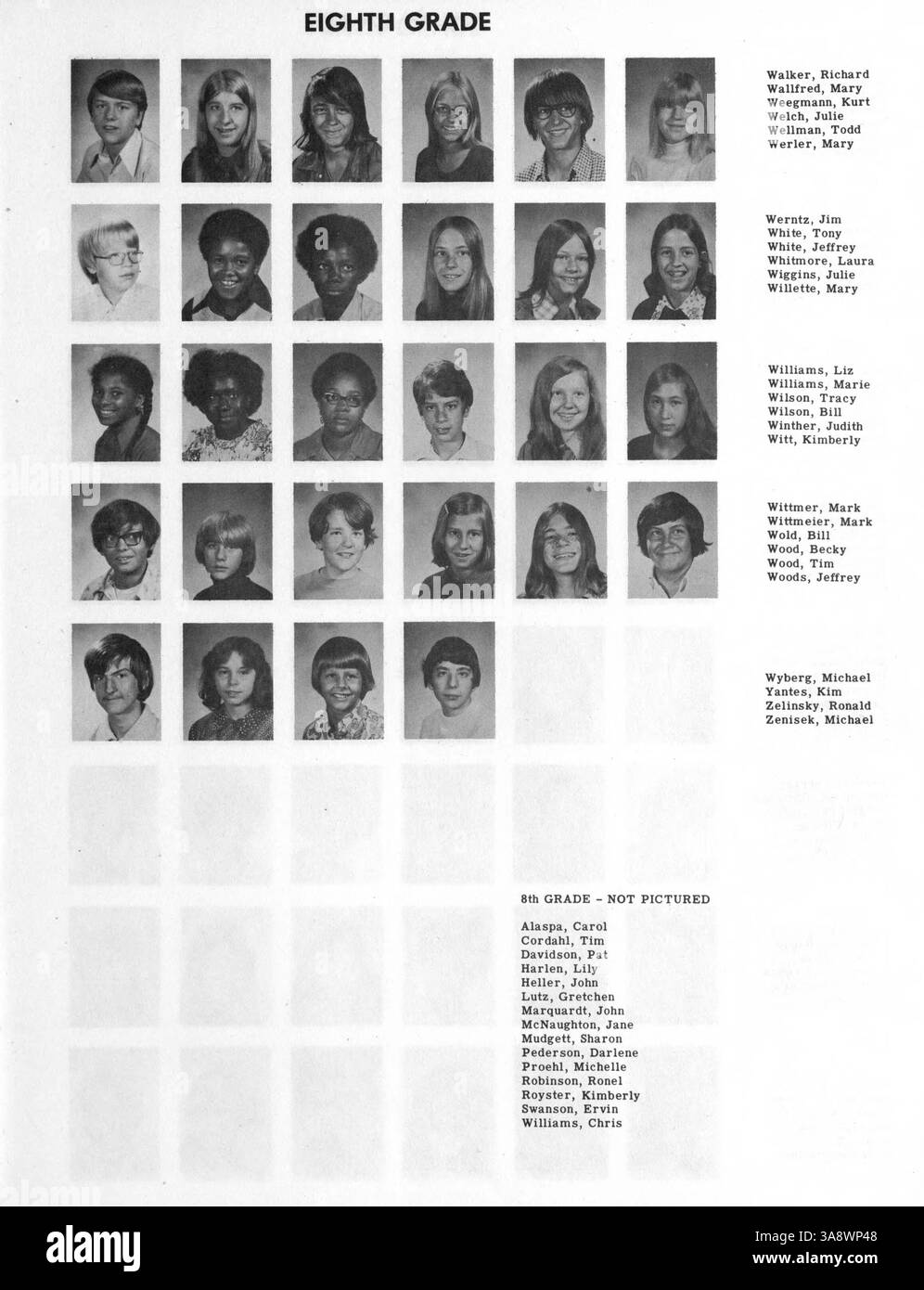 The 1974 edition of the Ramsey Junior High yearbook reflects the ...