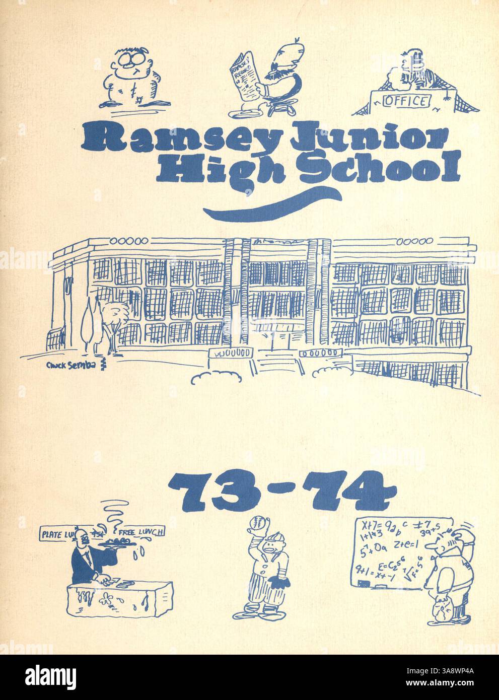 The 1974 yearbook from Ramsey Junior High School reflects the students ...