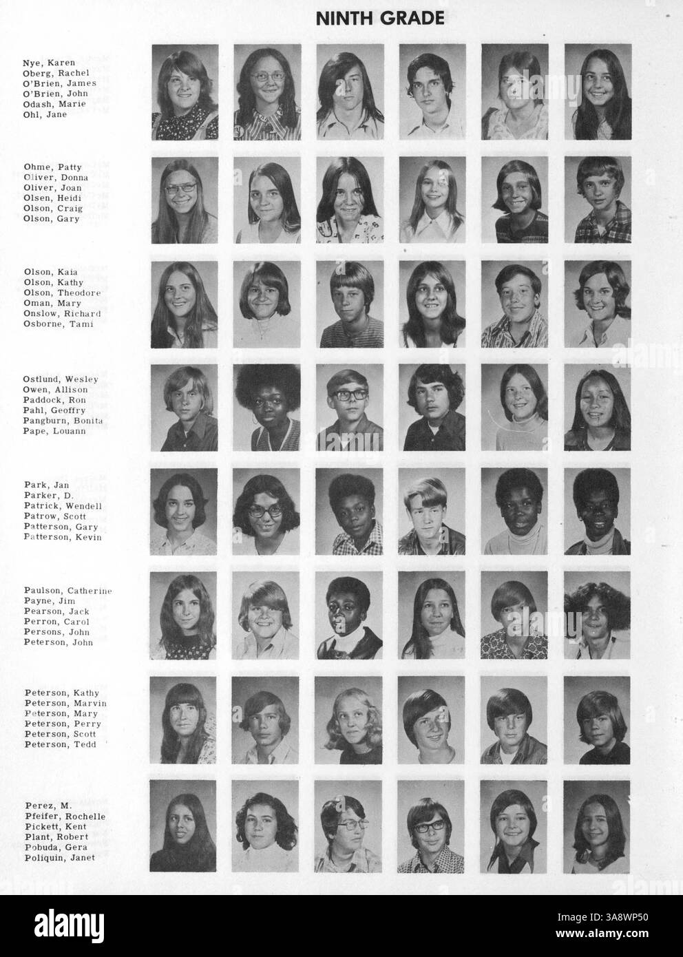 The 1974 yearbook from Ramsey Junior High School captures student ...
