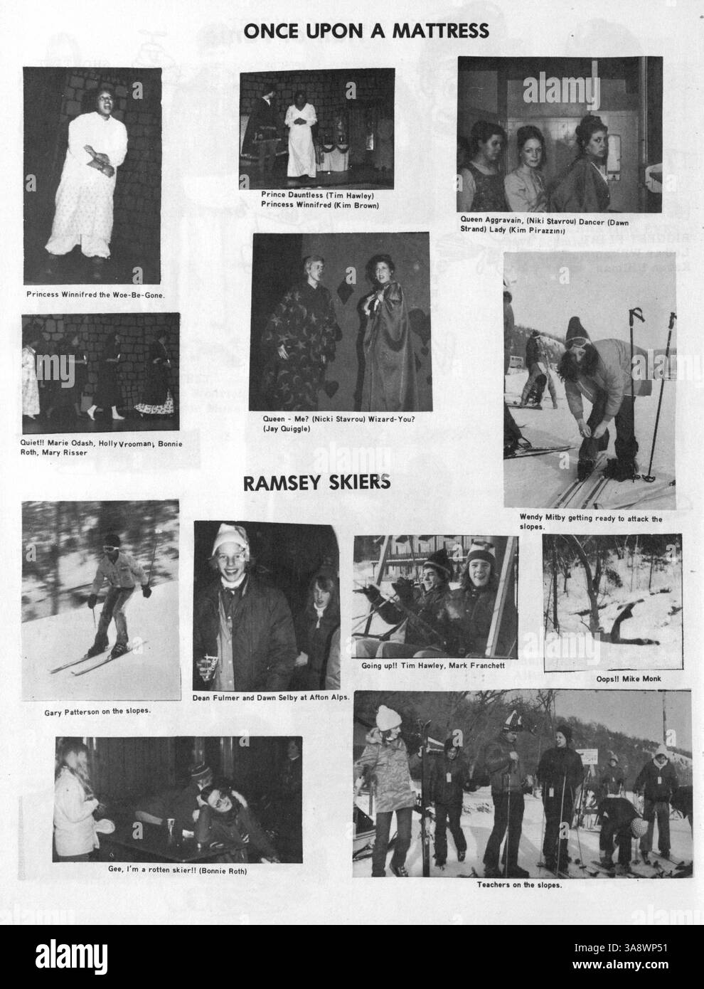 The 1974 yearbook from Ramsey Junior High School documents the student ...