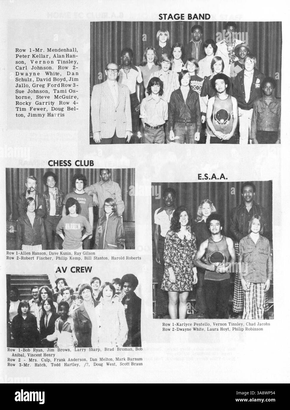 The 1974 yearbook from Ramsey Junior High School captures portraits of ...