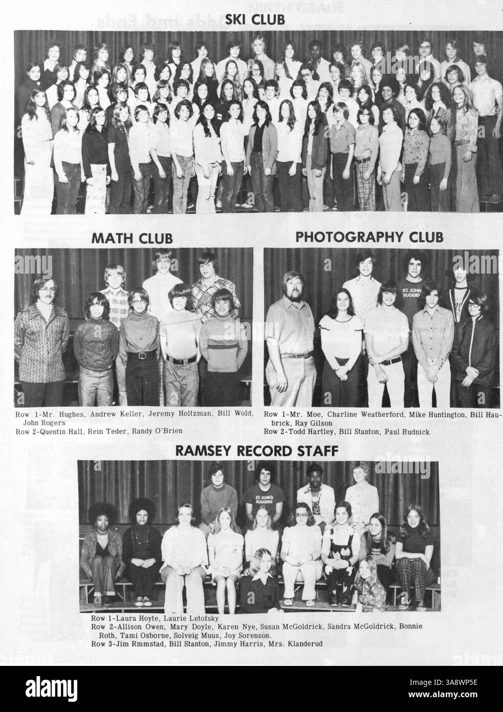 This yearbook from Ramsey Junior High School reflects school life ...