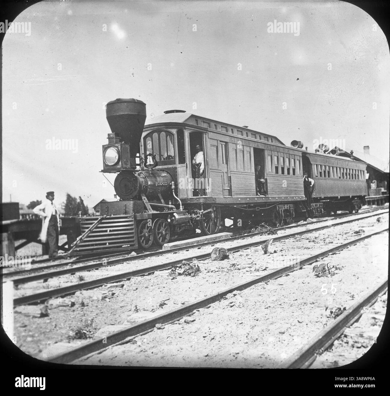 The first train of the Minnesota Valley Railroad is seen here with a ...