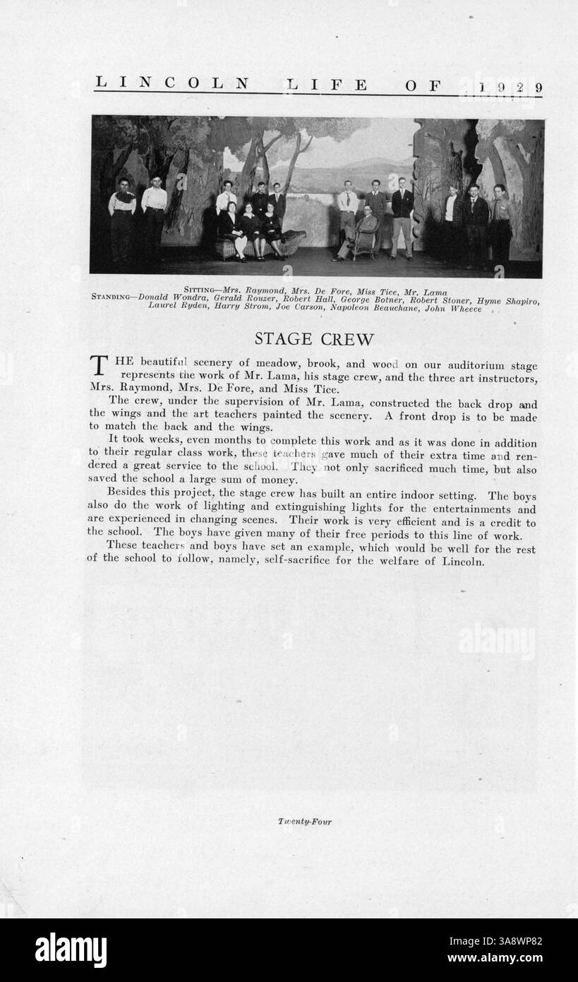 The 1929 Lincoln Jr. High Yearbook provides an overview of the school ...
