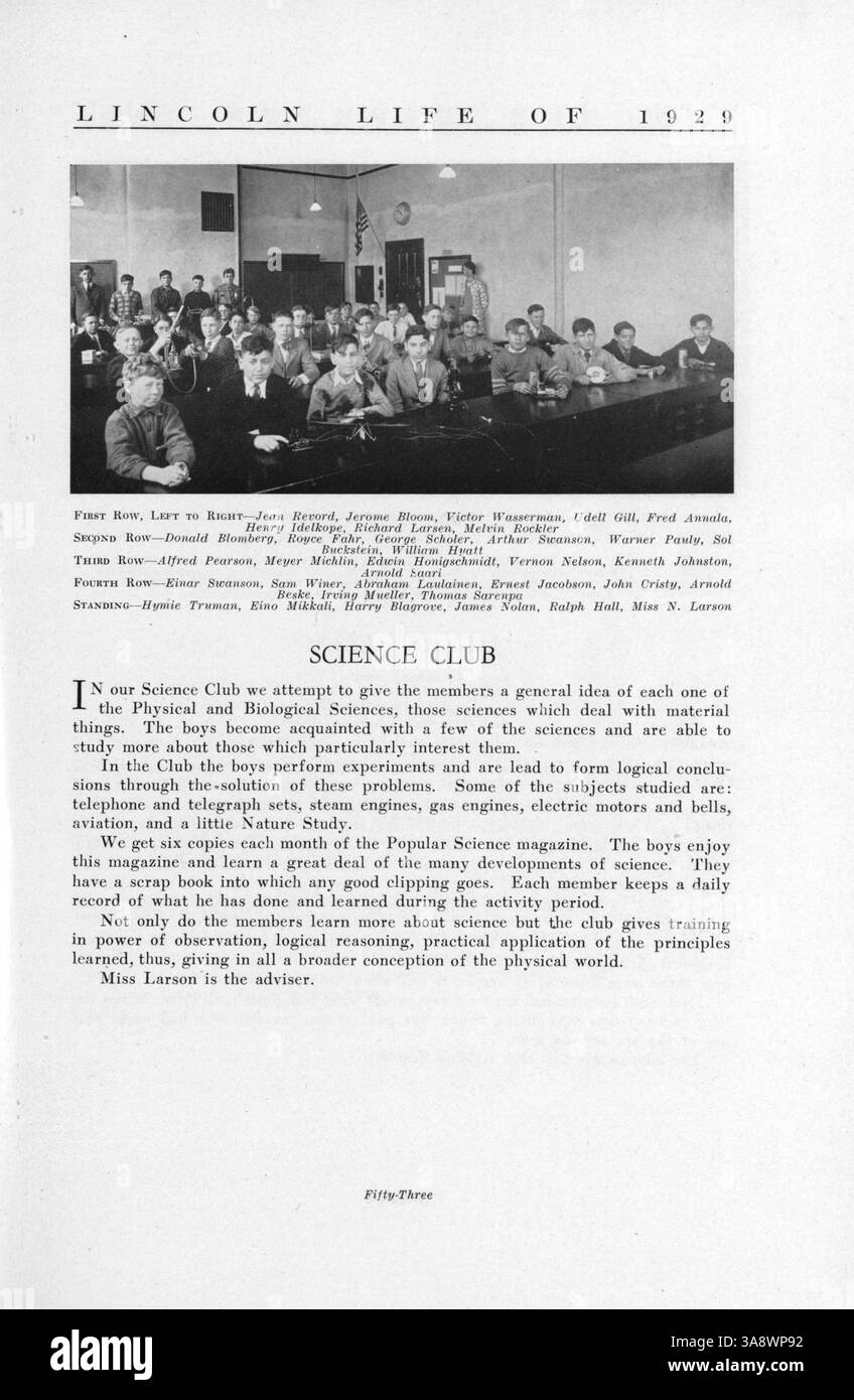 This yearbook from Lincoln Jr. High highlights the students, teachers ...