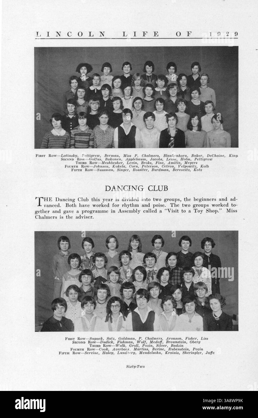 This 1929 yearbook from Lincoln Jr. High documents the 1928-1929 school ...