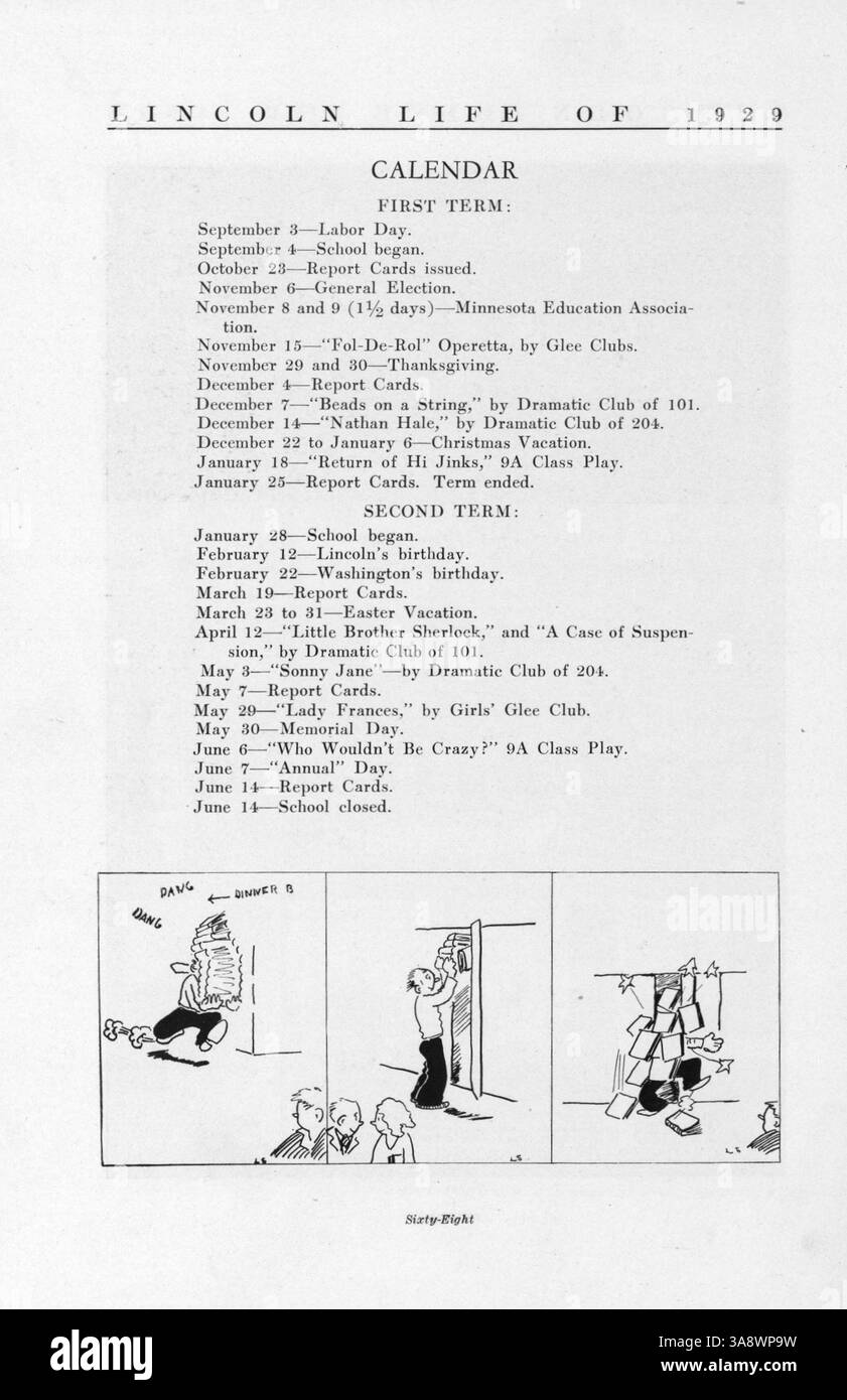 The Lincoln Jr. High Yearbook from 1929 serves as a historical record ...