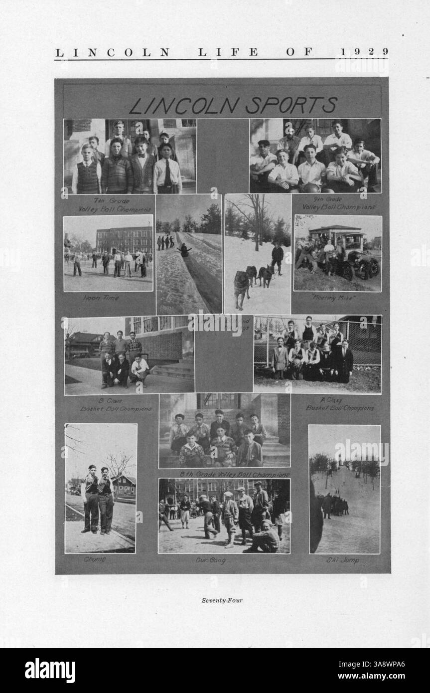This 1929 yearbook from Lincoln Jr. High chronicles the students ...