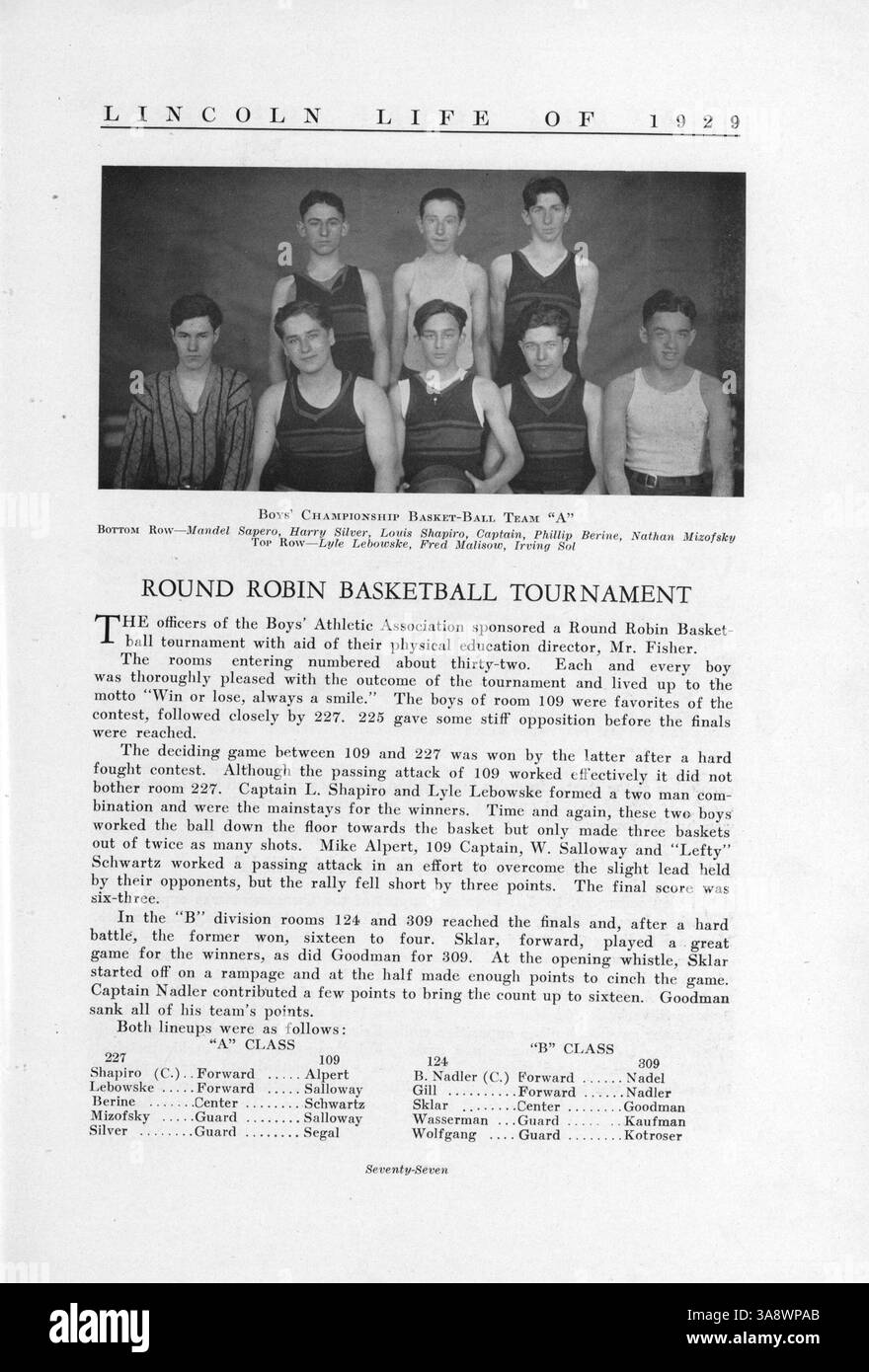 Yearbook captures key moments of the 1928 1929 school year Black and White Stock Photos & Images ...