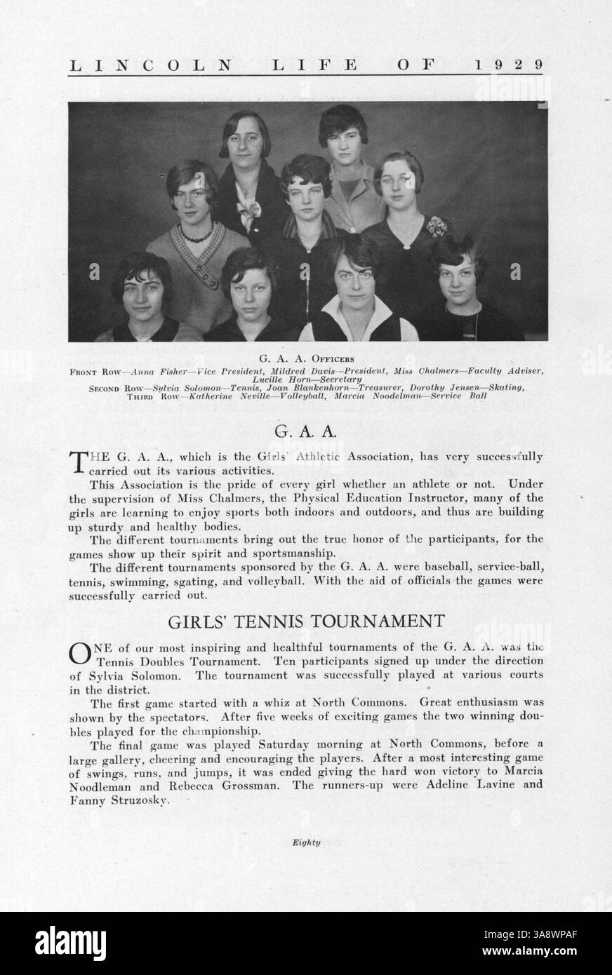 This Lincoln Jr. High yearbook from 1929 provides a detailed snapshot ...