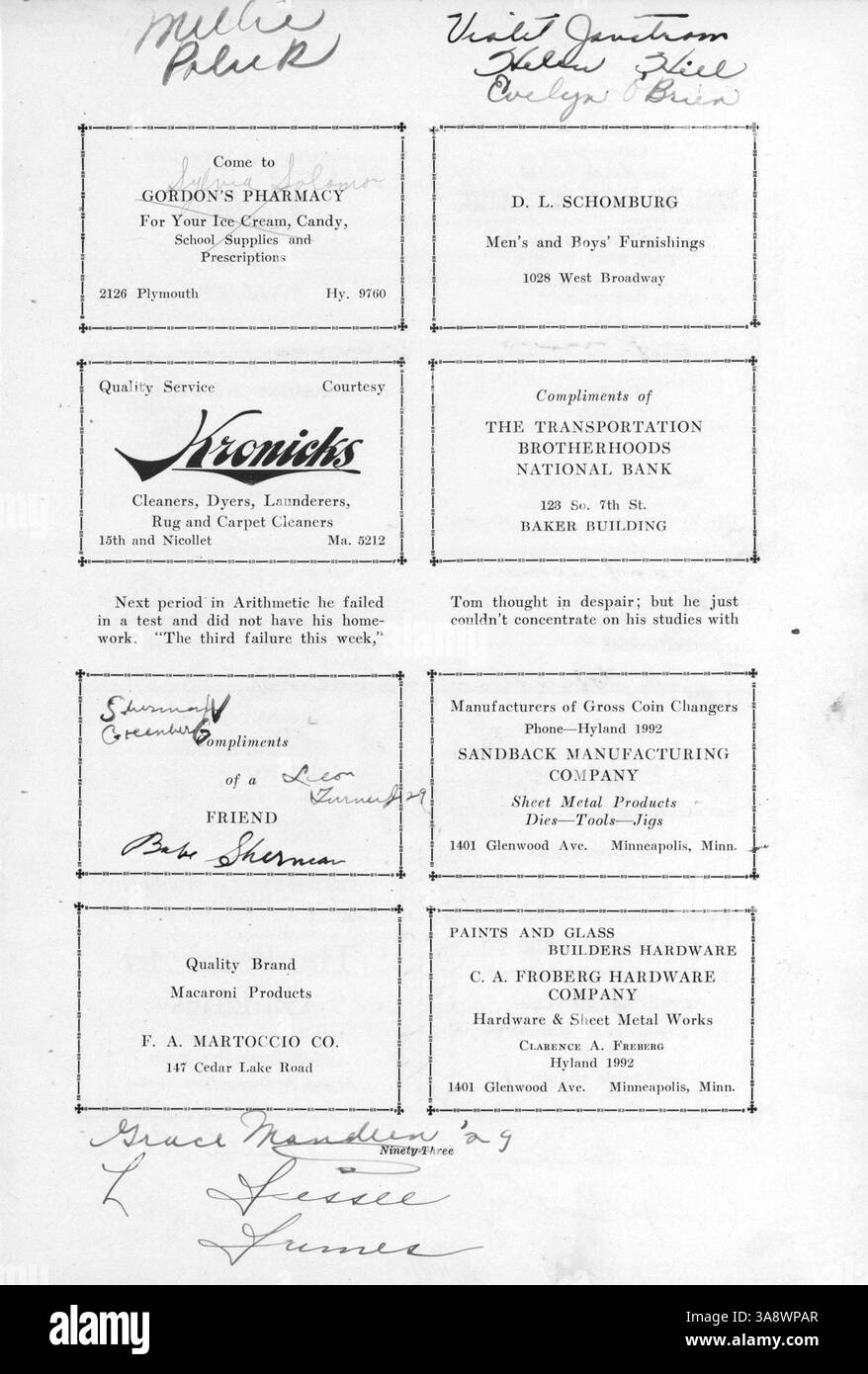 This 1929 yearbook from Lincoln Jr. High captures the events, students ...