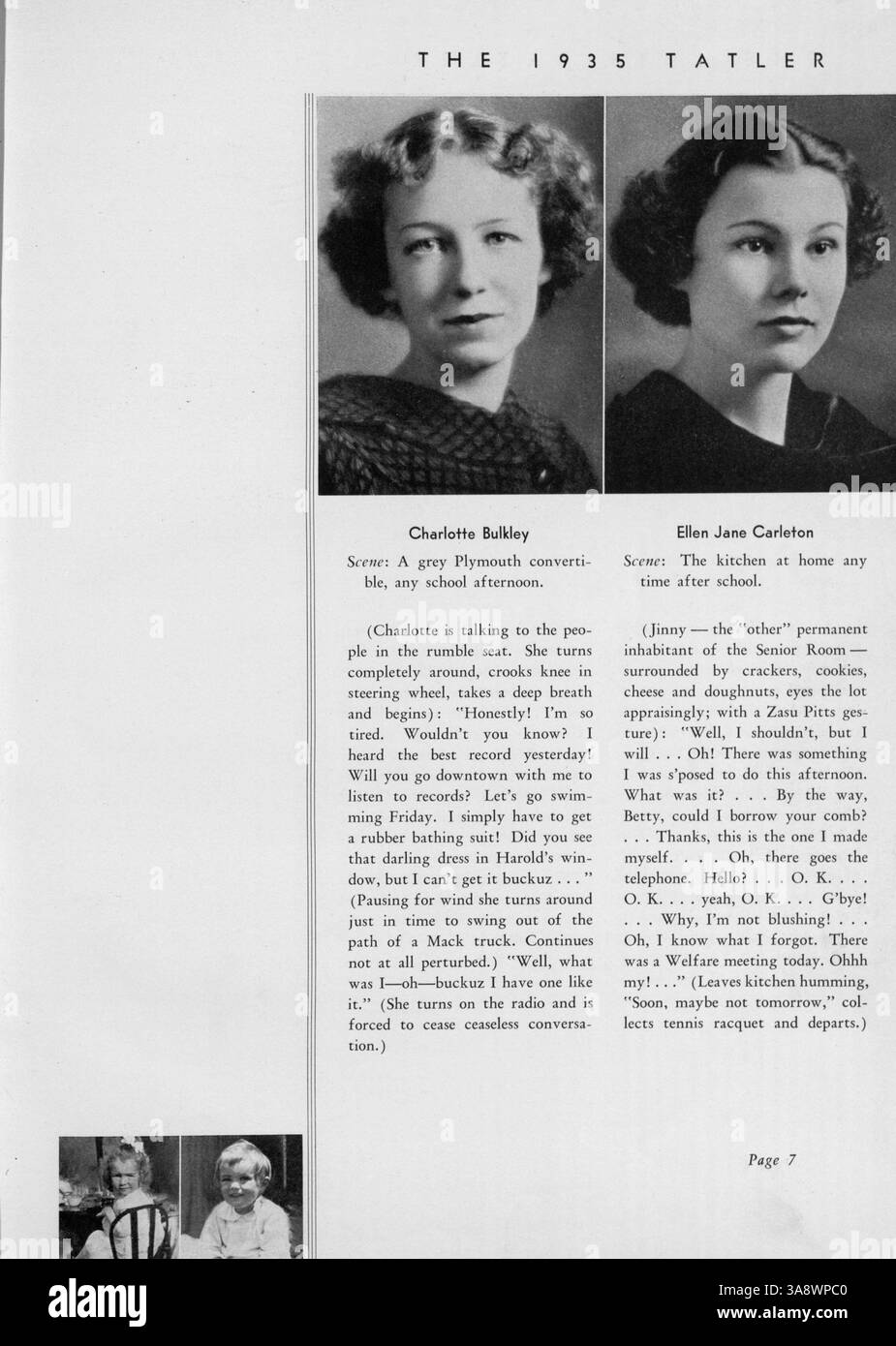 The 'Tatler' yearbook of 1935 from Northrop Collegiate documents the ...