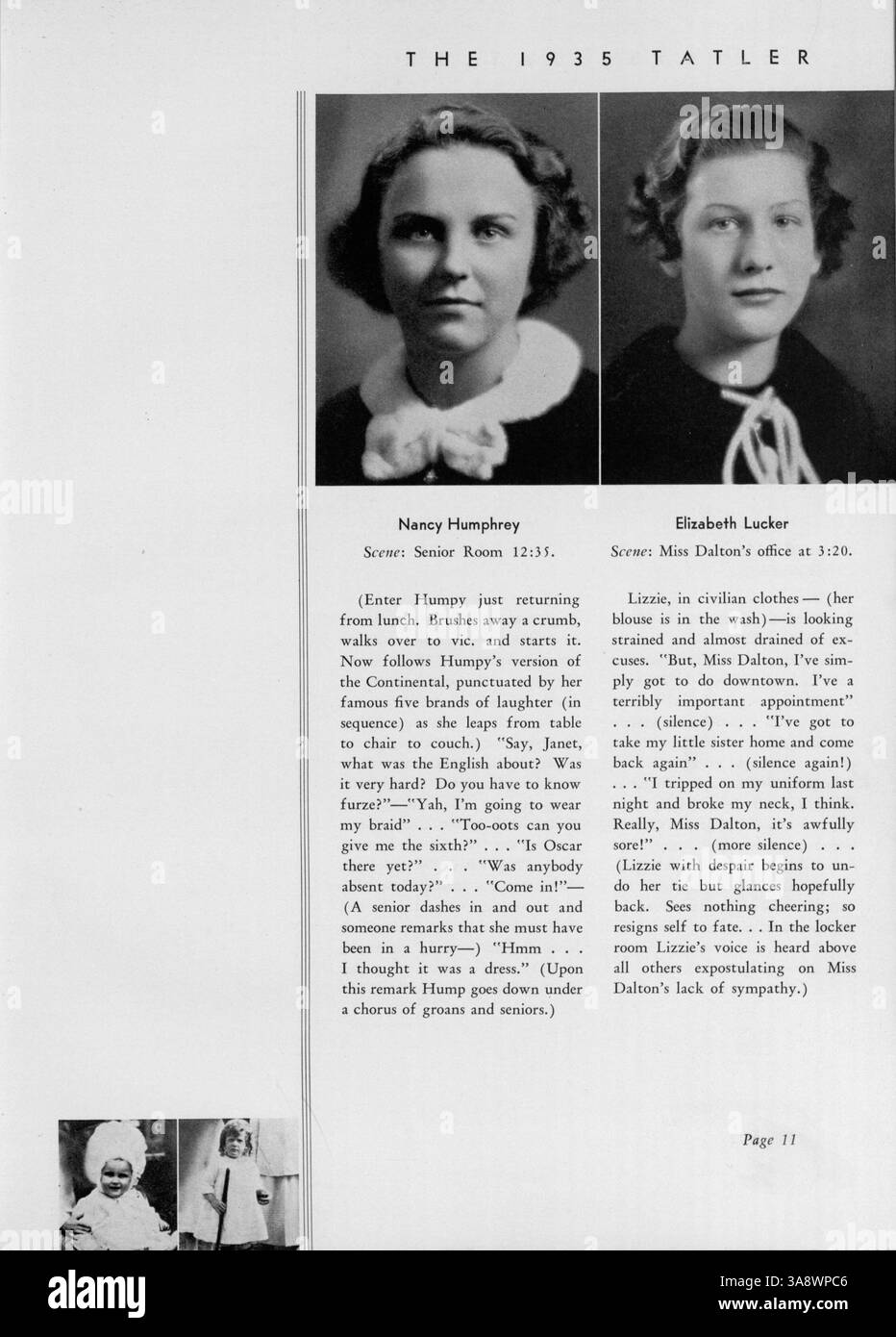 The 1935 'Tatler' yearbook from Northrop Collegiate showcases various ...