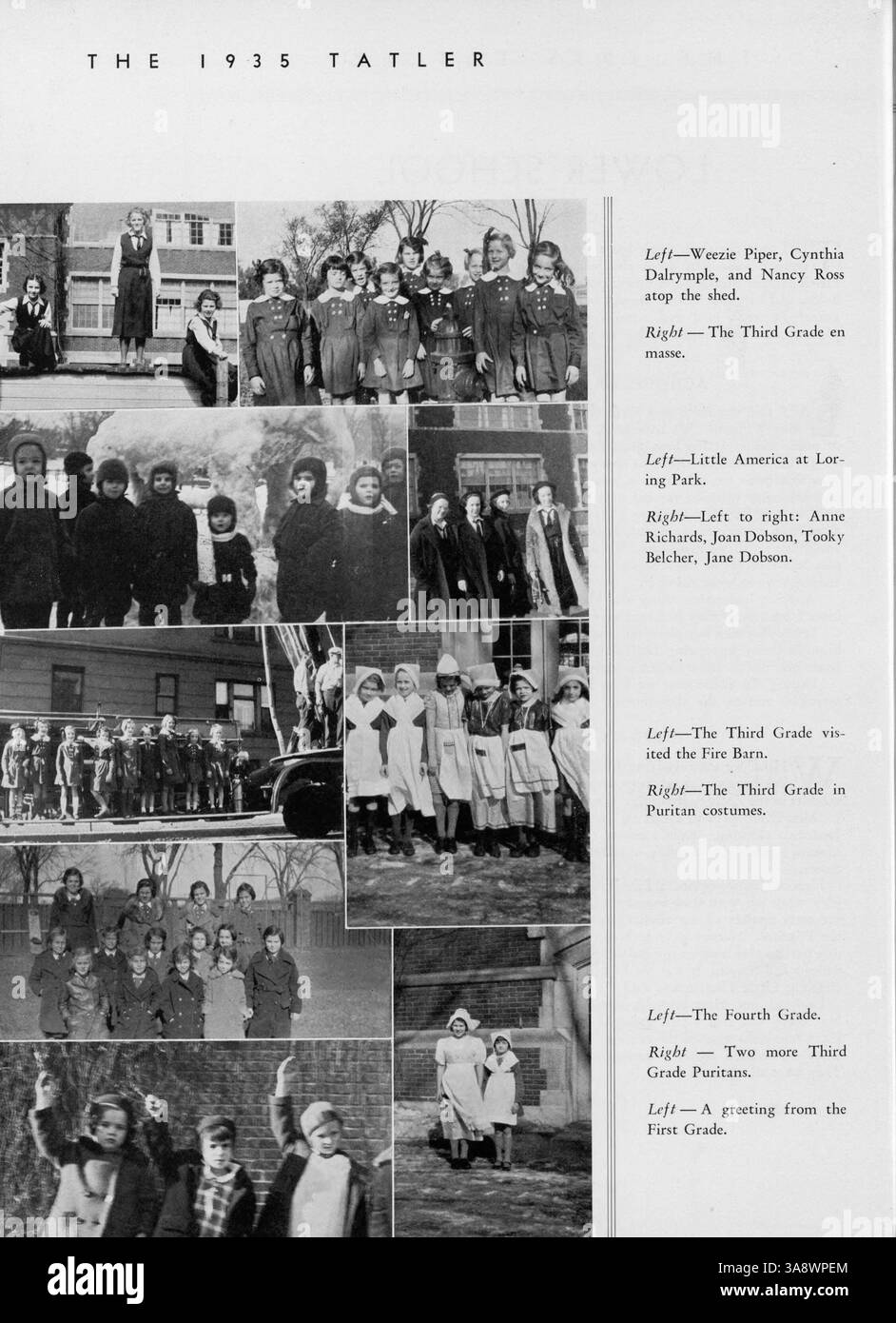 The 1935 edition of the 'Tatler' yearbook documents the students ...