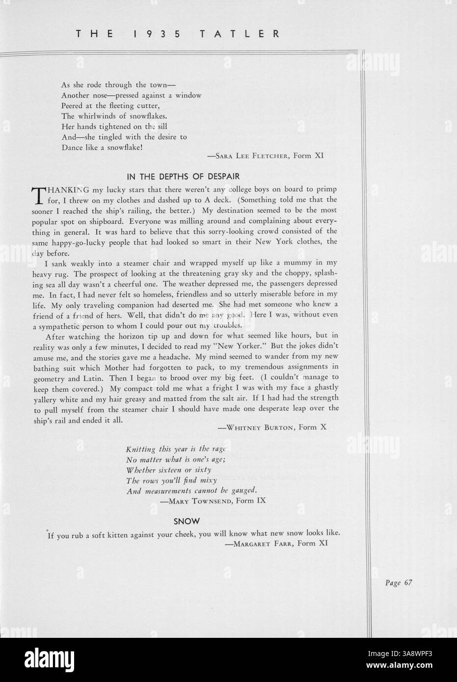 The 1935 'Tatler' yearbook captures the highlights of the 1934-1935 ...