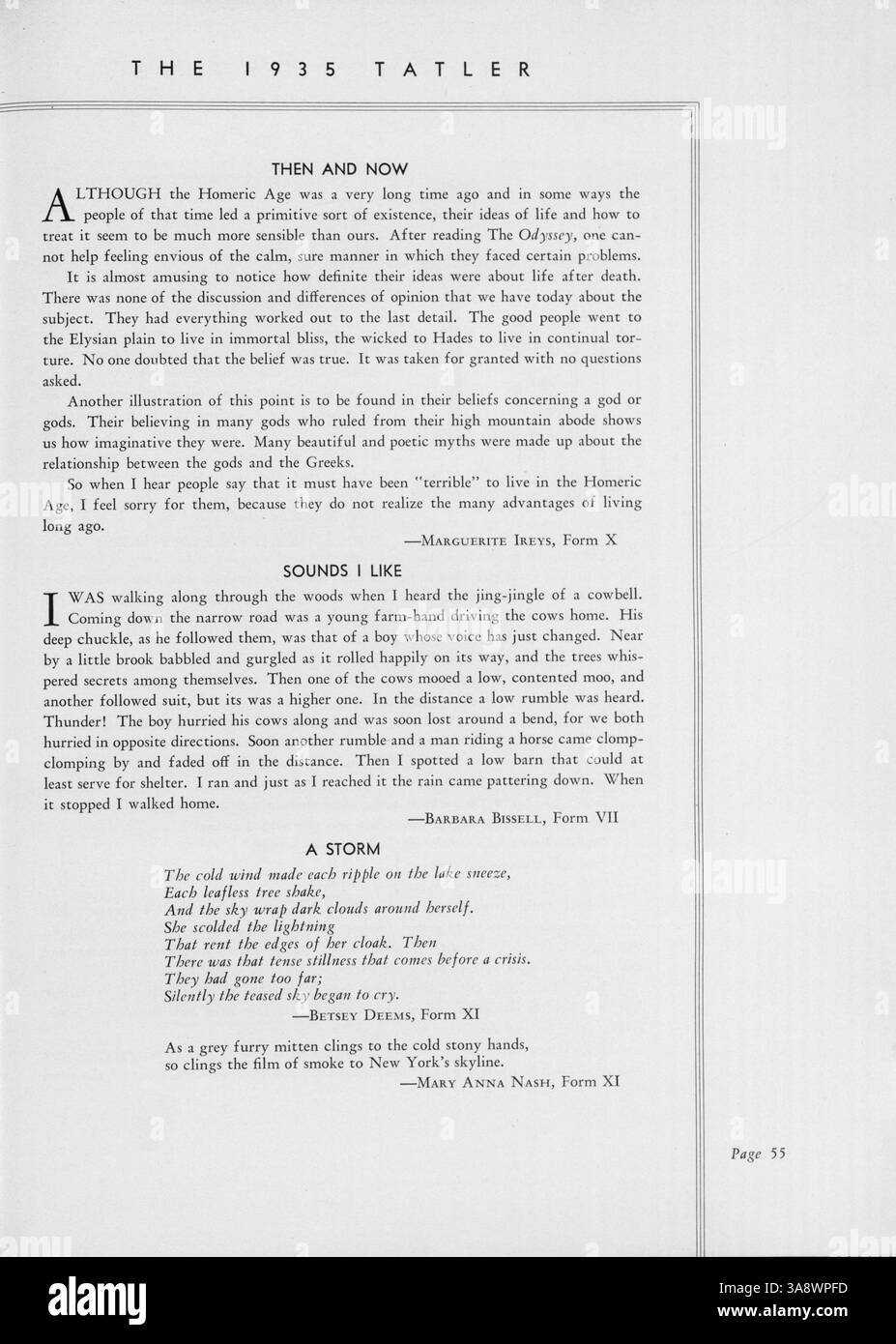 Yearbook showcases the achievements and activities of northrop collegiate students hi-res stock ...