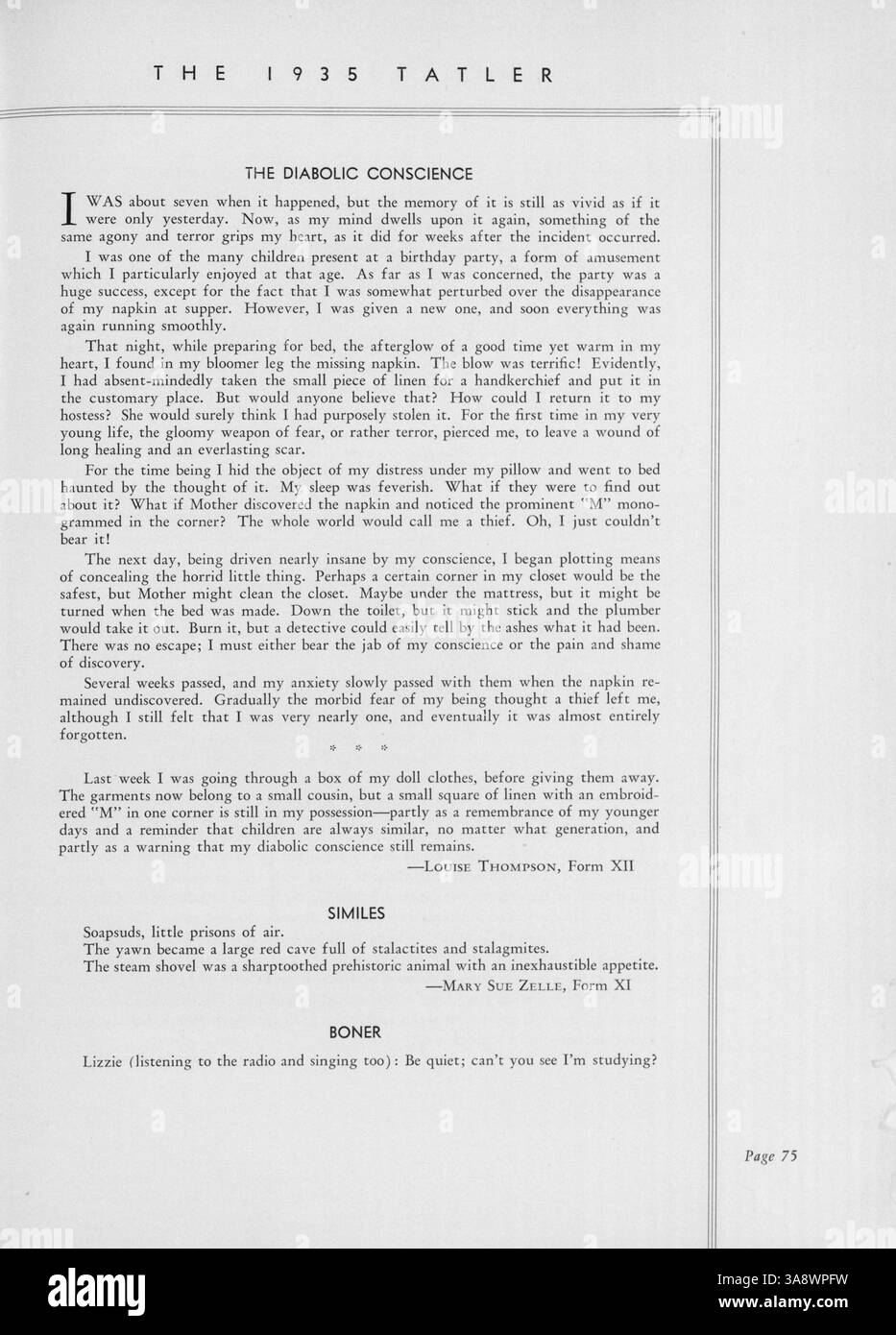 The 'Tatler' yearbook of 1935 from Northrop Collegiate documents major events, student clubs ...