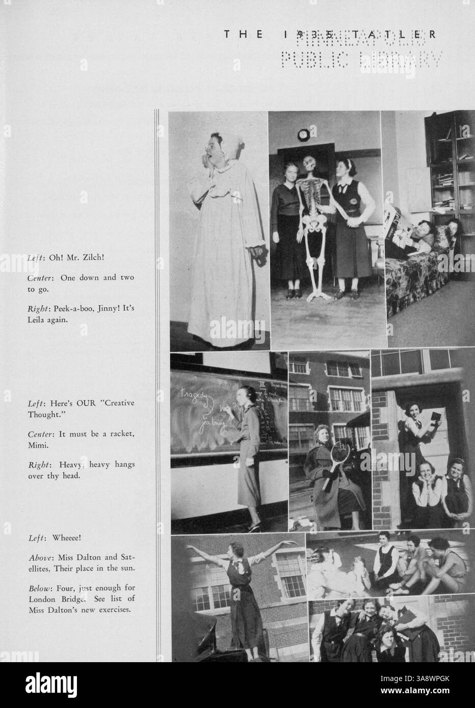 The 1935 'Tatler' yearbook from Northrop Collegiate captures highlights of student life, clubs ...