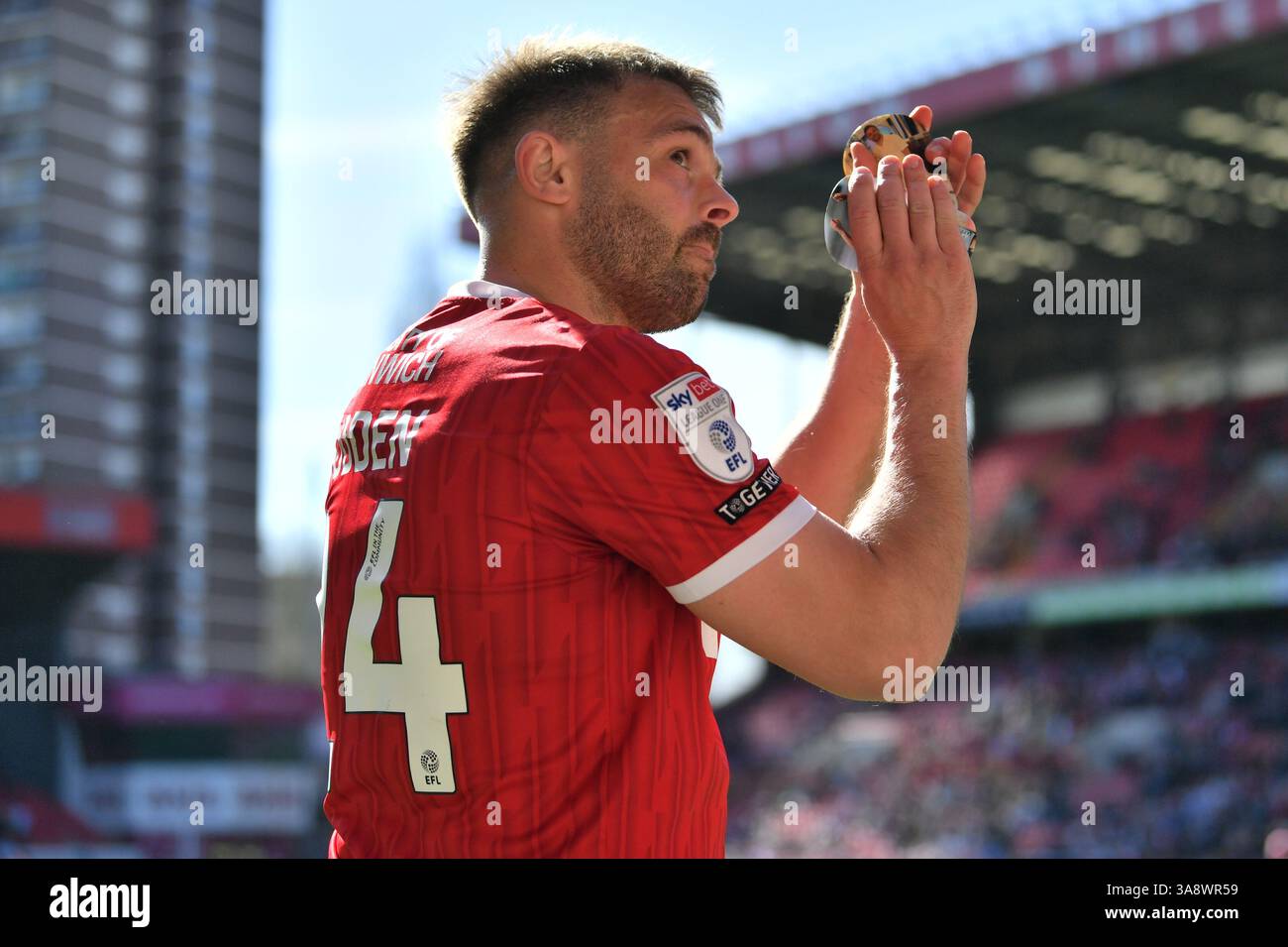 London, England. 29th Mar 2025. Matty Godden during the Sky Bet EFL ...