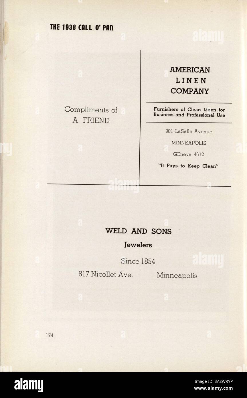 Blake School's 1938 'Call-O'-Pan' yearbook documents students, teachers ...