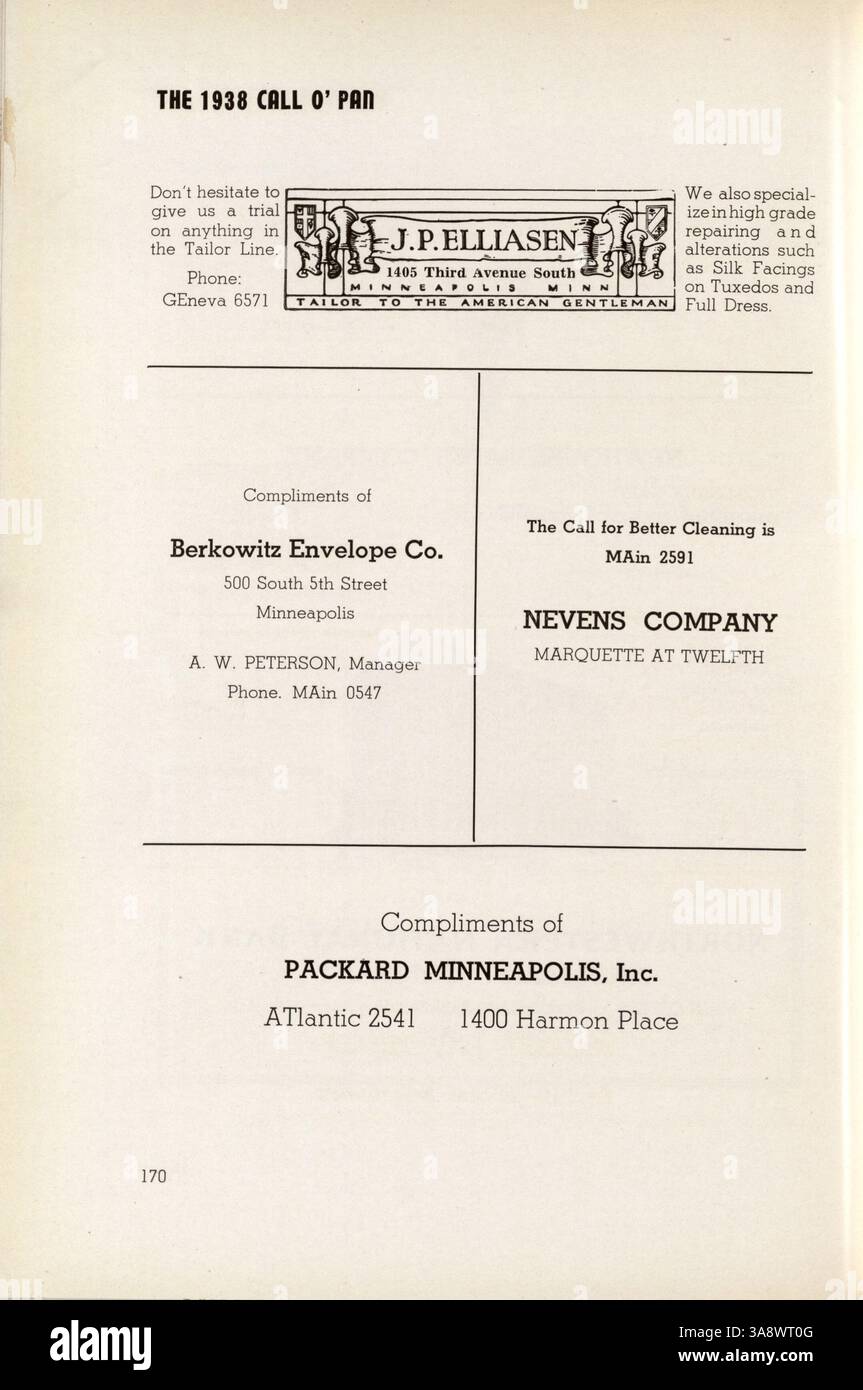 Blake School's 1938 'Call-O'-Pan' yearbook captures important moments ...