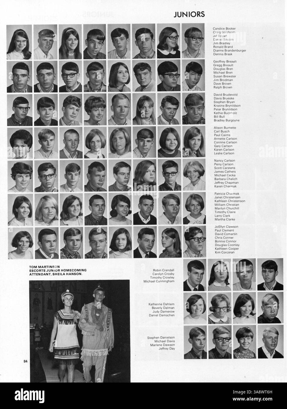 Yearbook features the hopkins high school student body hi-res stock ...