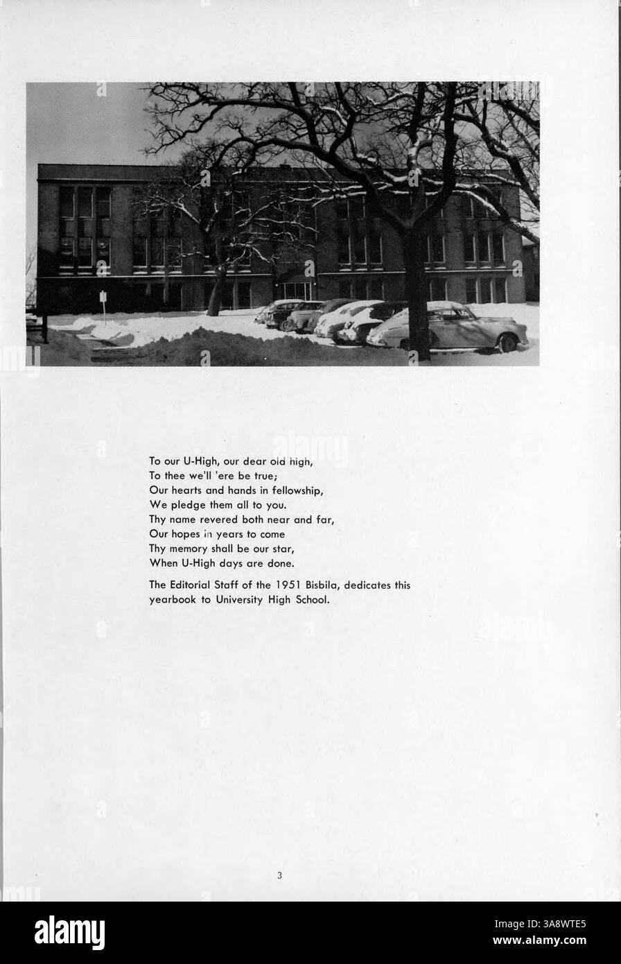 The '1951 Bisbila' yearbook highlights University High School's key ...