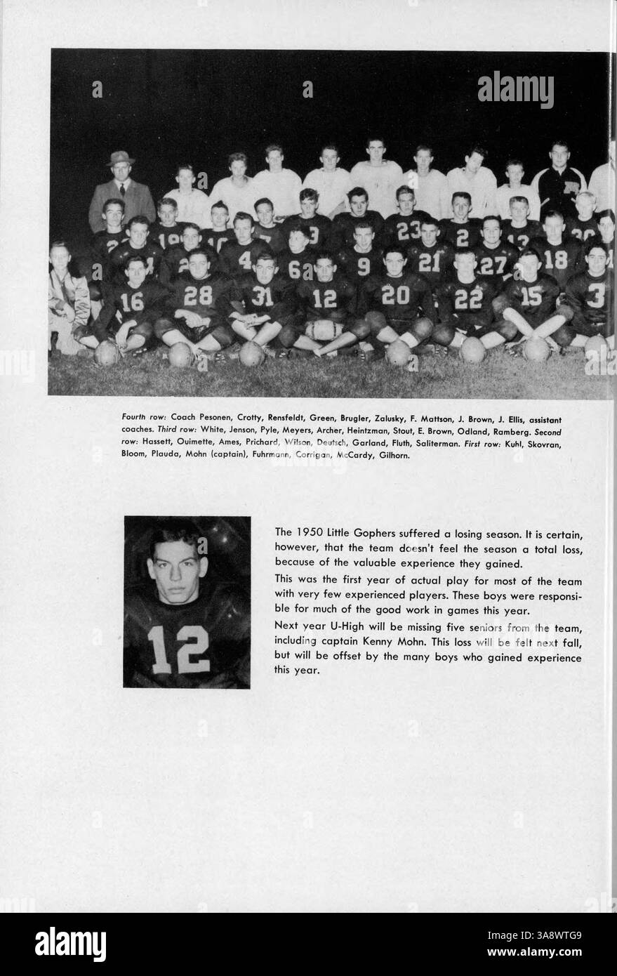 Yearbook reflects on university high schools 1950 1951 school year hi ...