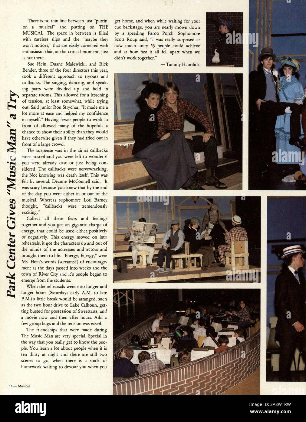 This 1985 yearbook from Park Center High School provides a ...
