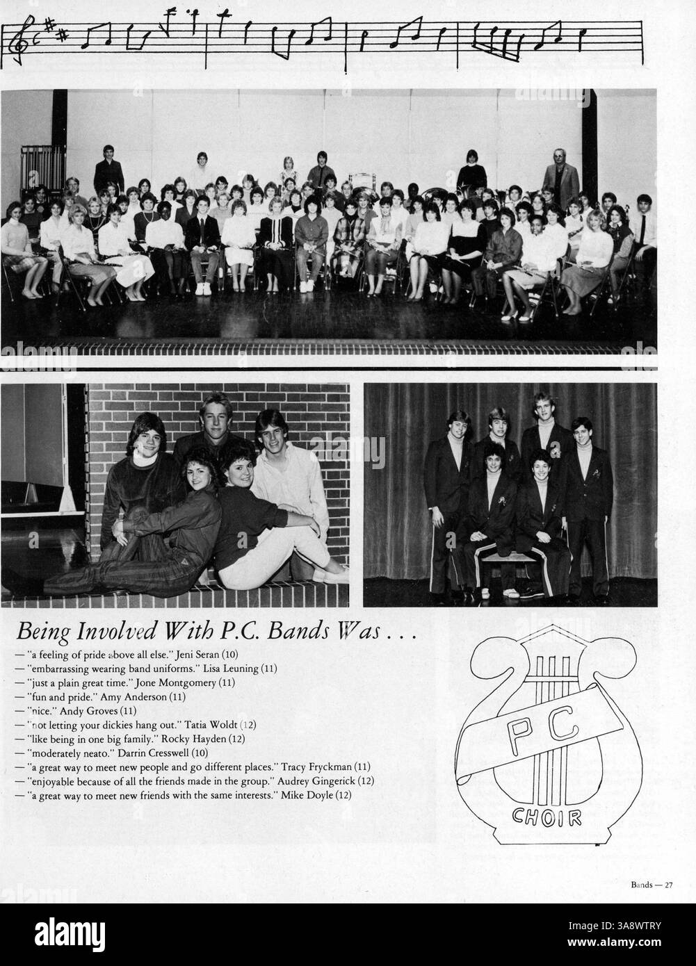 This 1985 yearbook from Park Center High School captures the students, teachers, athletic events ...