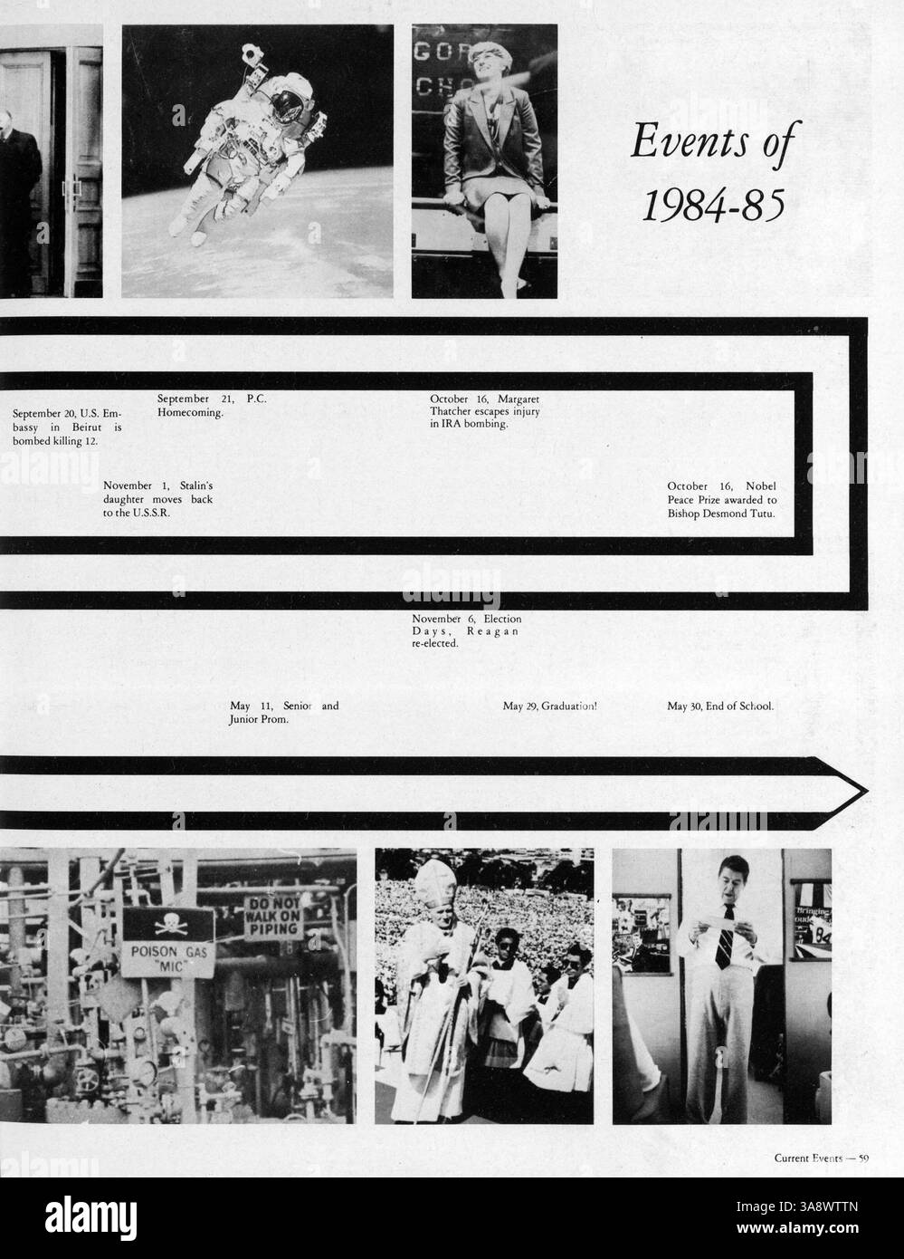 The 1985 Park Center High Yearbook reflects the significant events of ...