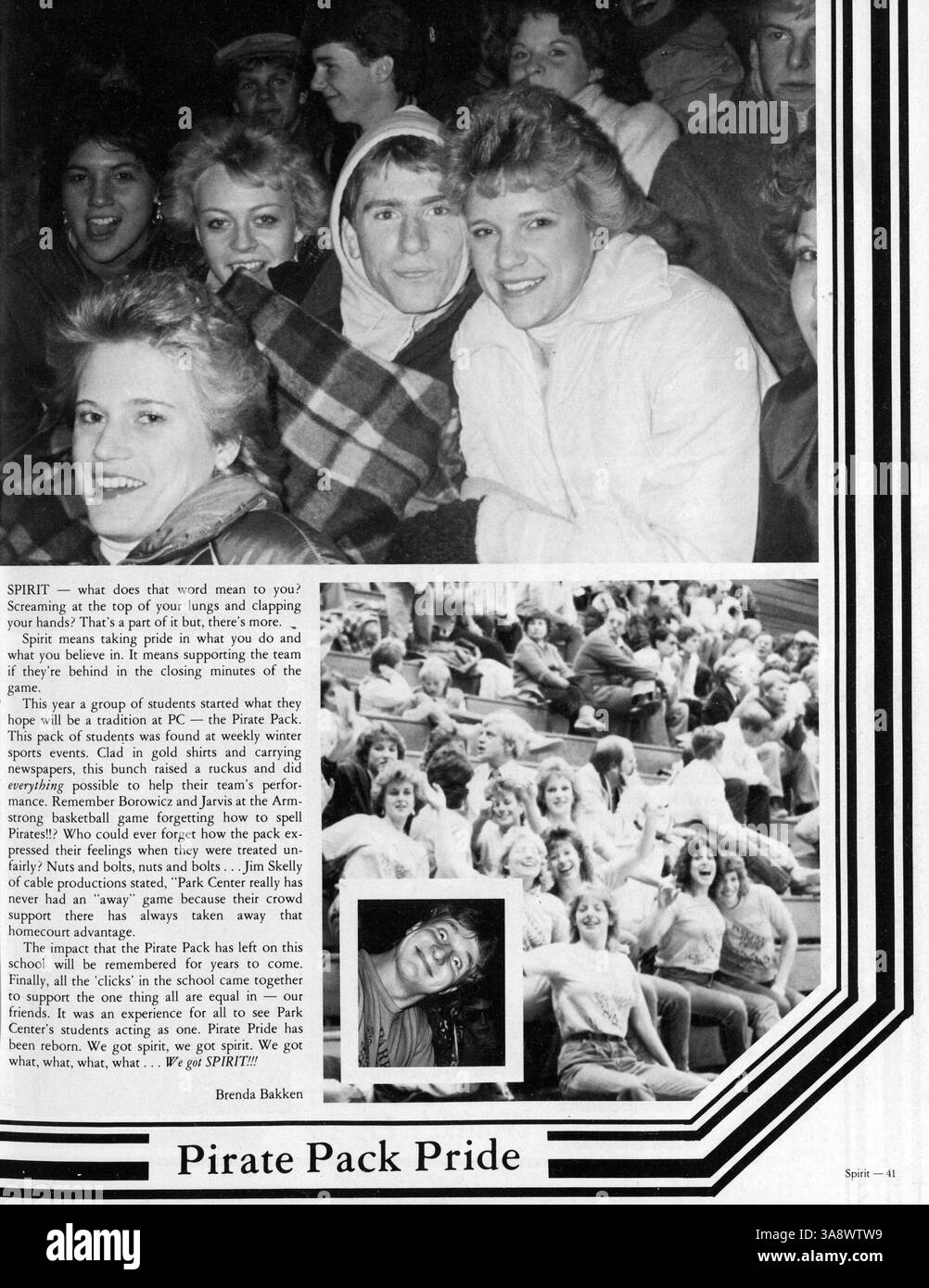 The 1985 edition of the Park Center yearbook reflects the key events of ...