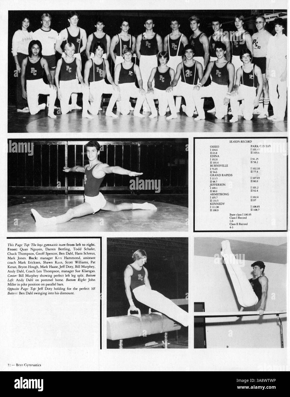 The 1985 Park Center High Yearbook captures important moments of the 1984-1985 academic year ...