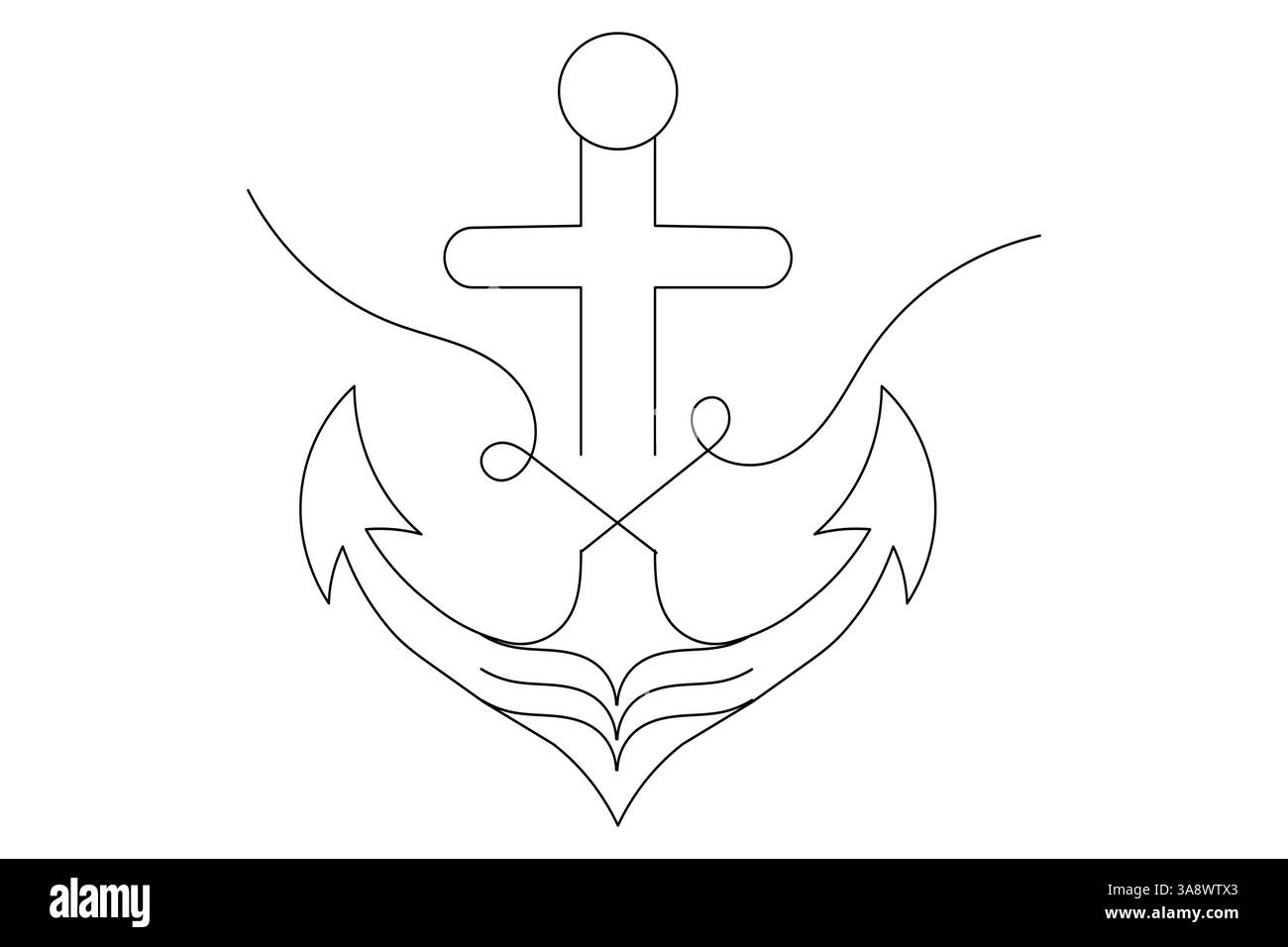 One sailing boat in Stock Vector Images - Alamy