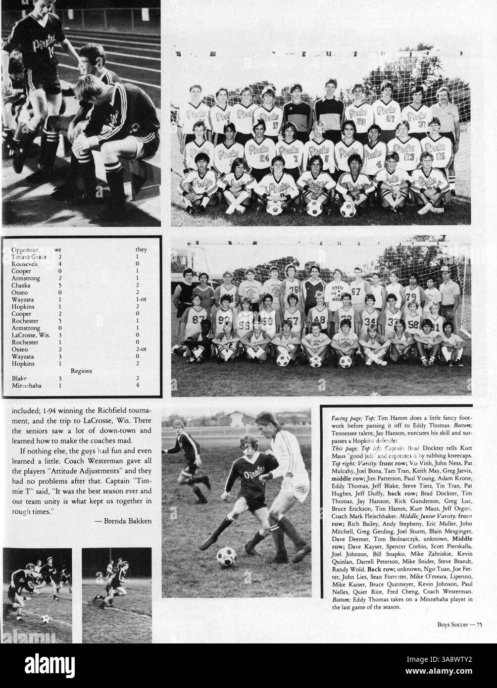 The Park Center High Yearbook for 1985 provides a detailed snapshot of ...