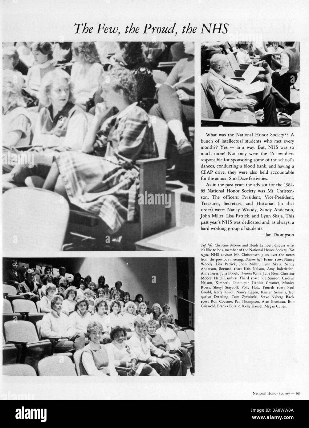 This high school yearbook from Park Center High in 1985 showcases the ...