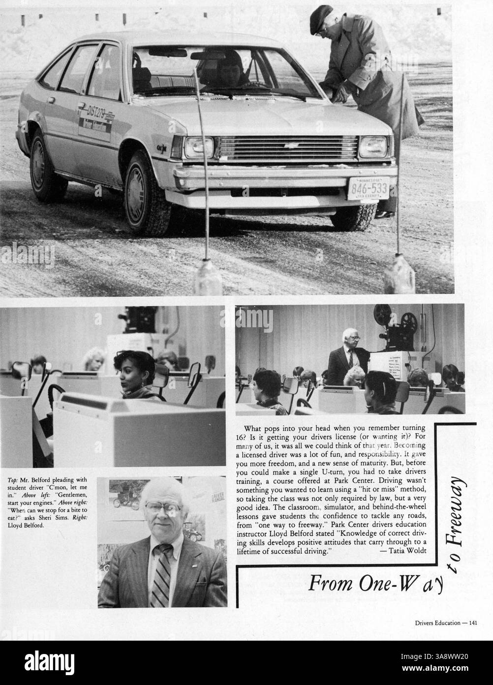 The 1985 yearbook from Park Center High captures key student and ...