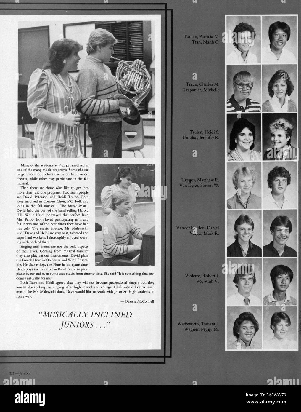 The 1985 park center yearbook highlights student participation i hi-res ...
