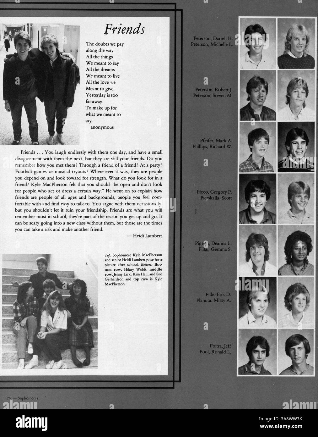 The 1985 yearbook from park center high reflects the activities hi-res ...