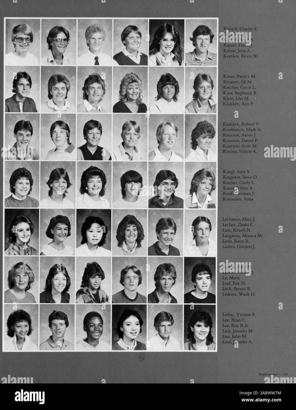 This yearbook captures the 1984 1985 school year at park center hi-res stock photography and ...