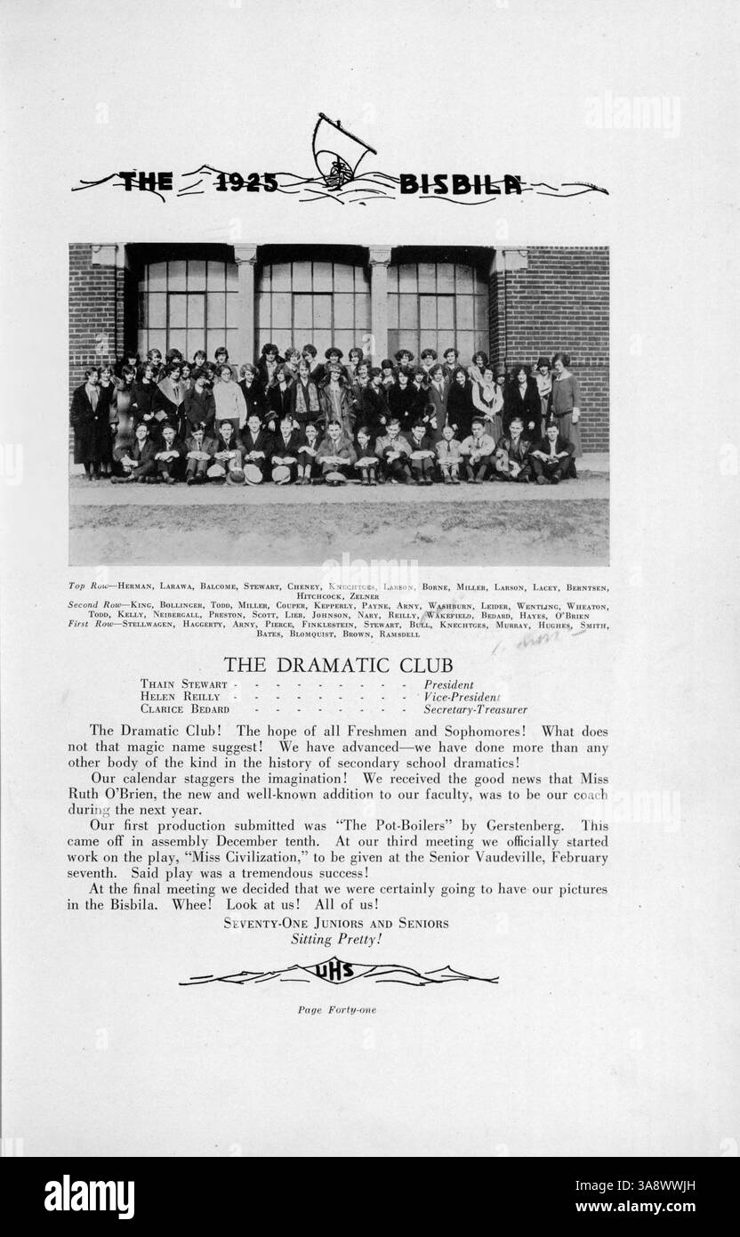 The 1925 Bisbila Yearbook offers an in-depth look at the events, sports ...