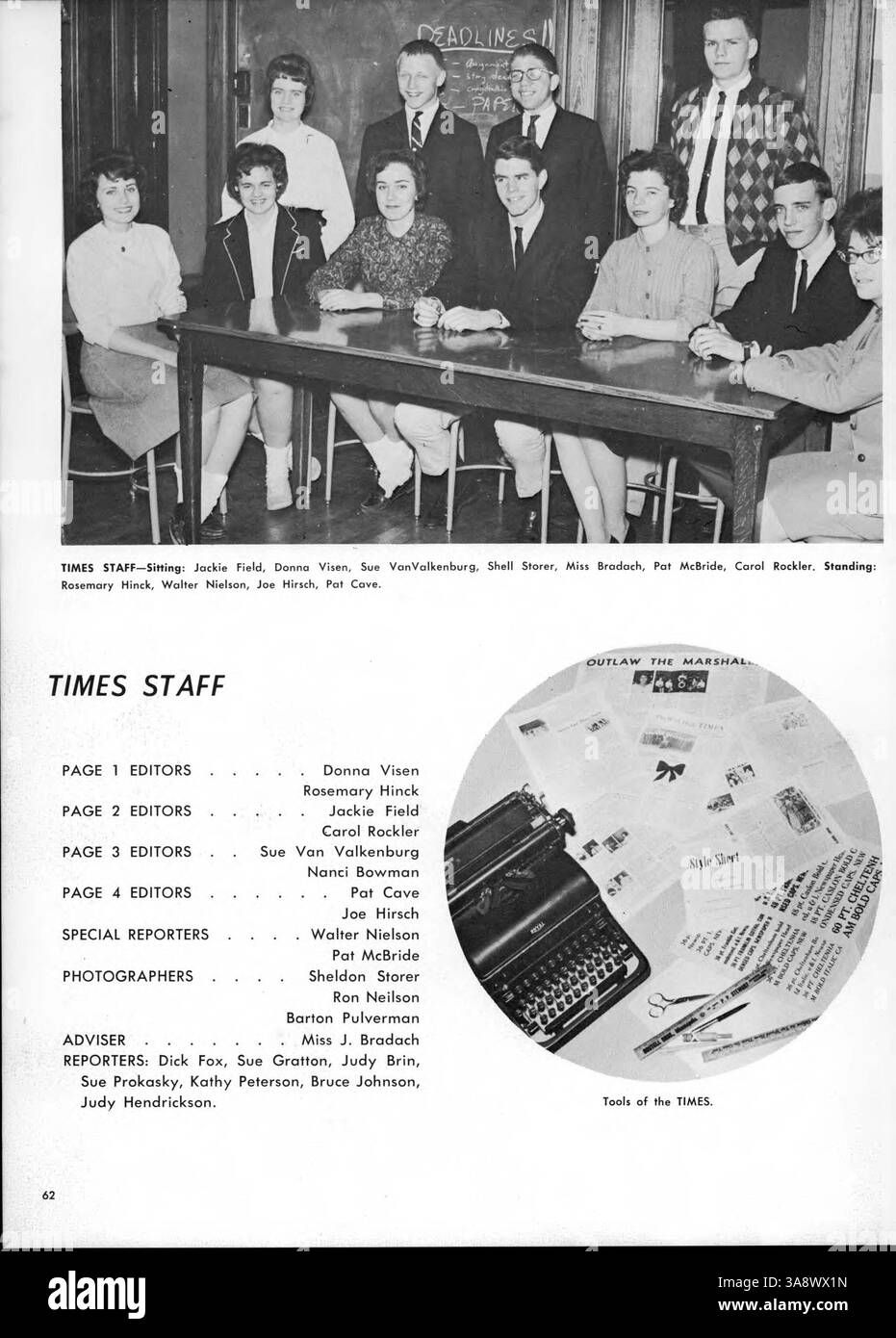 The 1962 Hesperian yearbook features the students, teachers, clubs, and ...